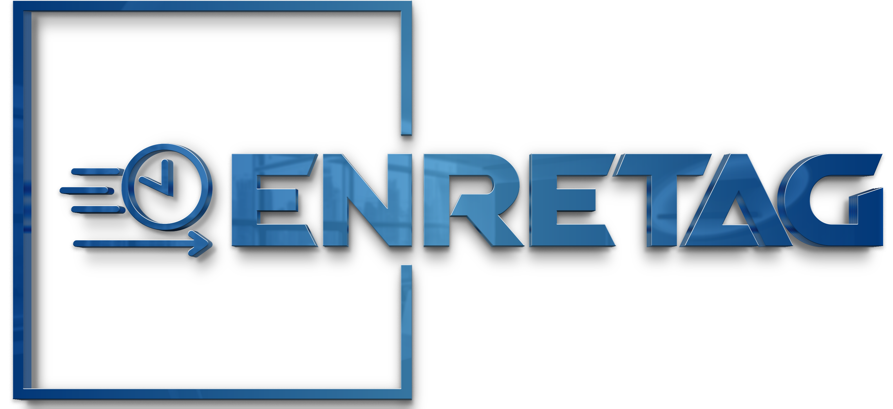 Post-intro blue logo